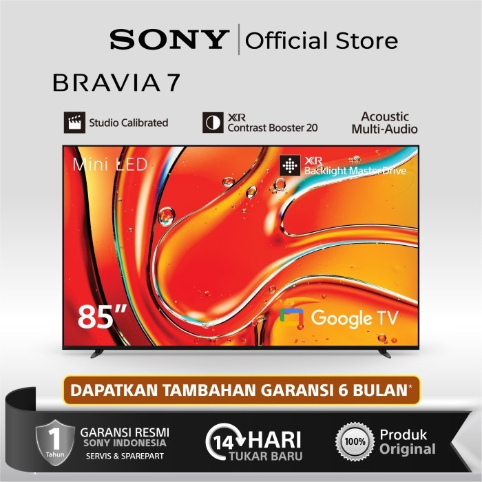Jual SONY BRAVIA 7 K-85XR70 K 85XR70 85 Inc Mini LED 4K Ultra HD Google ...