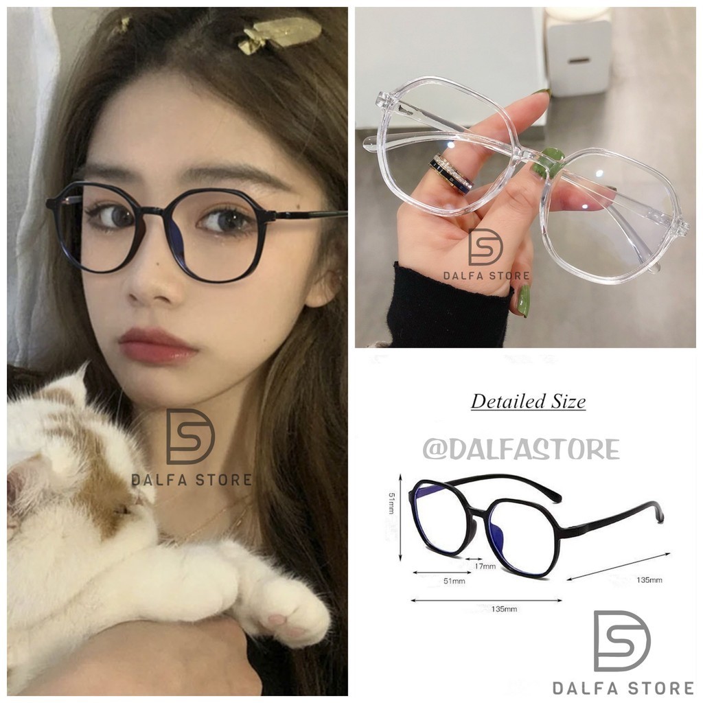 Jual Kacamata AntiRadiasi Terbaru Frame Bentuk Segi Enam 6 Gaya Fashion ...