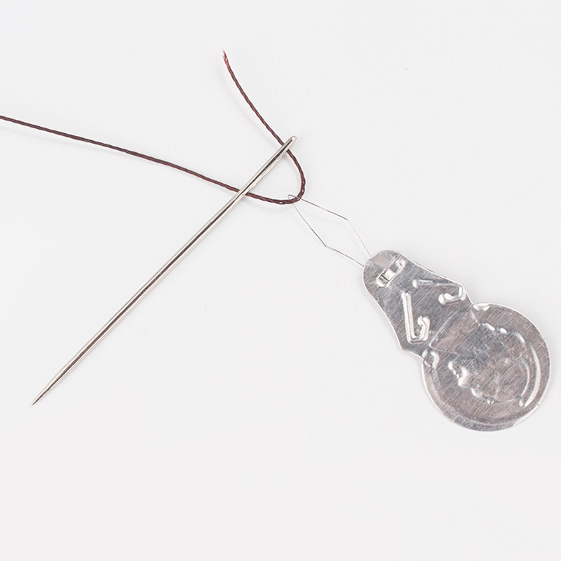 Jual Silver Bow Wire Needle Threader Stitch Insertion Hand Machine ...