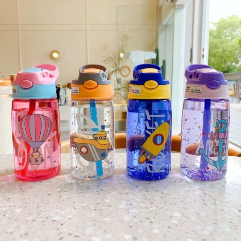 Jual Botol Minum Anak Motif Karakter 480ml Termos Gambar Roket Anchor ...