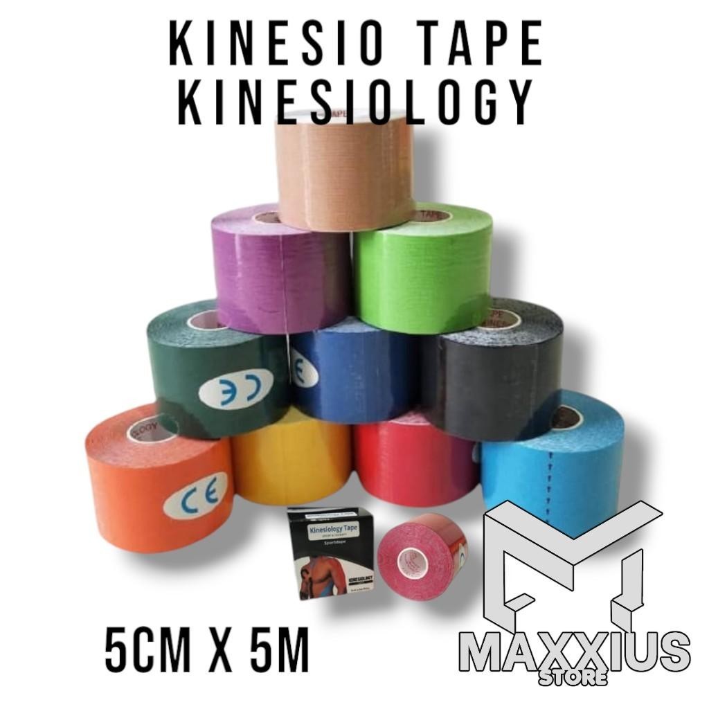 Jual Kinesio Tape Tapping Kinesiology Tape 5cm x 5m Teping Olahraga Taping Perban Elastis Volly ...