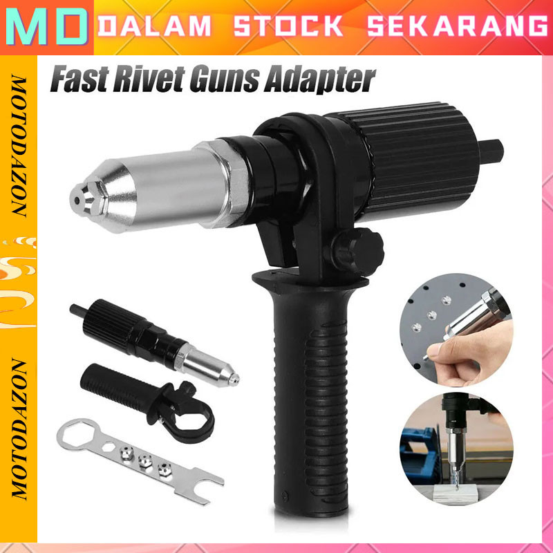 Jual 【Stok Tersedia】Adaptor Rivet Mesin Bor / Cordless Riveting Drill ...