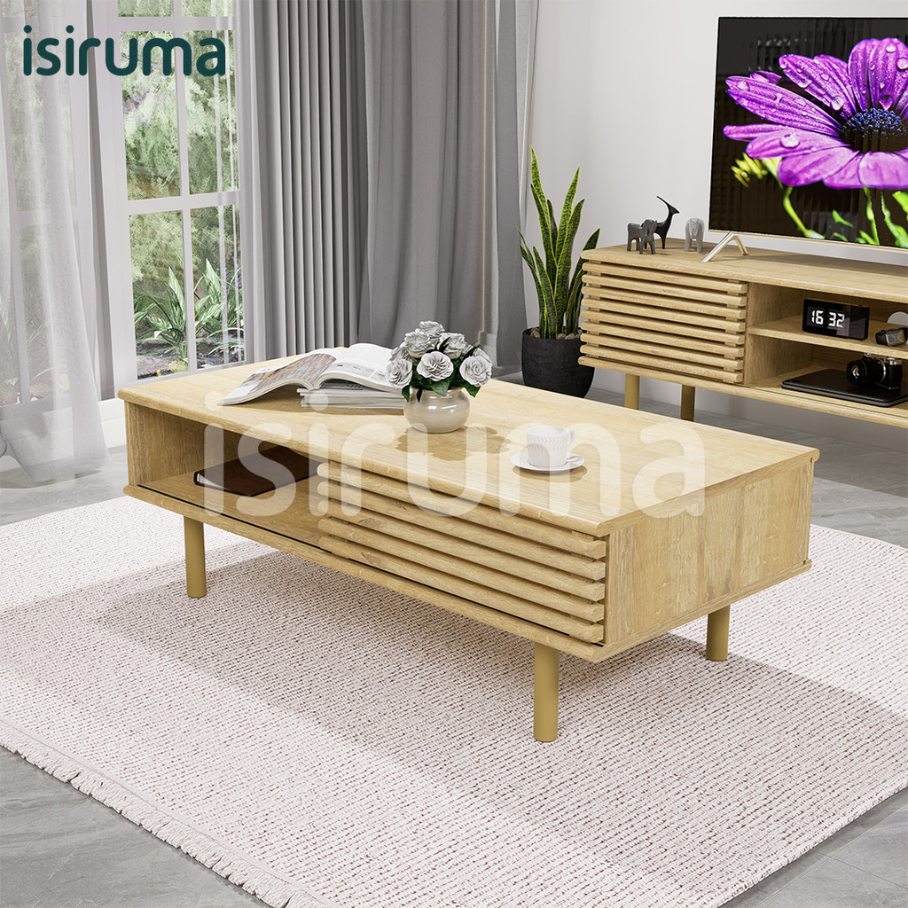 Jual Meja Ruang Tamu Rak Coffee Table Minimalis HANEDA - ISIRUMA ...