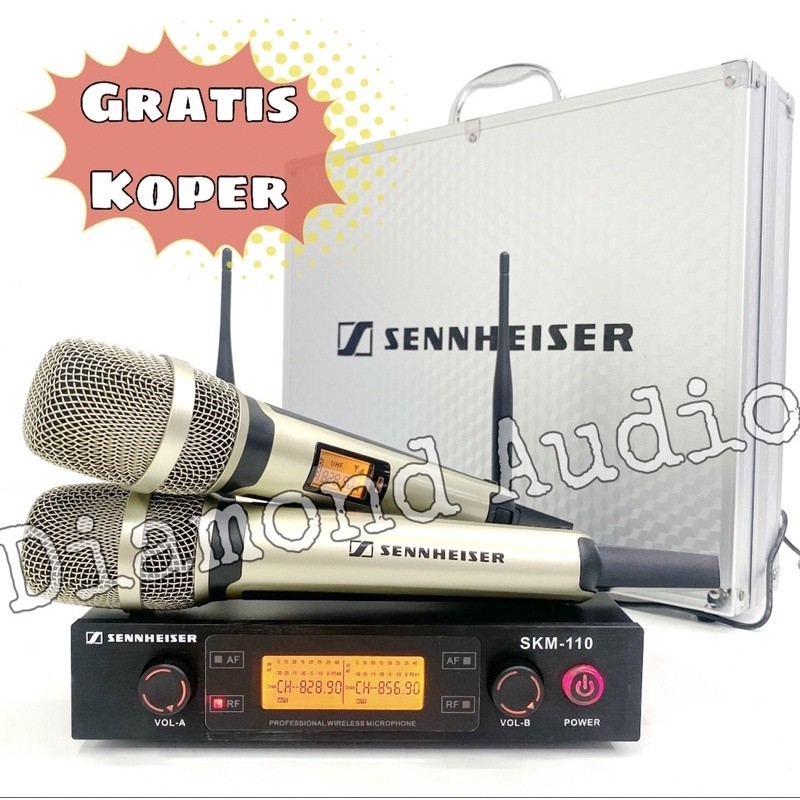 Jual Mic Wireless Sennheiser Skm110 Free Koper Handheld Microphone ...