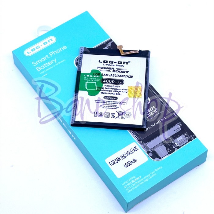 Jual BATERE BATERAI LOG ON SAMSUNG A50 - A50S - EB-BA505ABU DOUBLE POWER BATRE | Shopee Indonesia