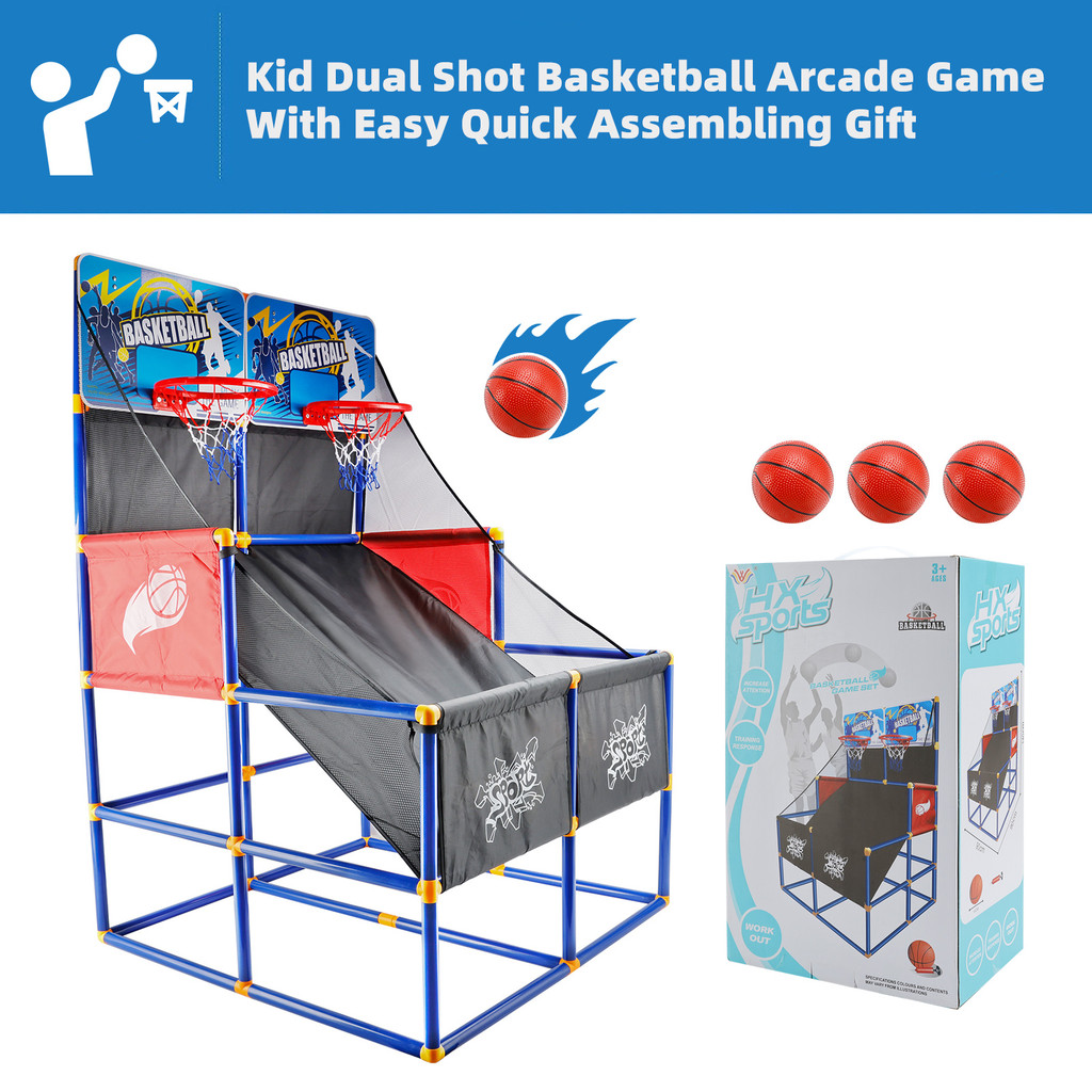 Jual Double Mesin basket Stand basket Mainan basket anak Permainan ...