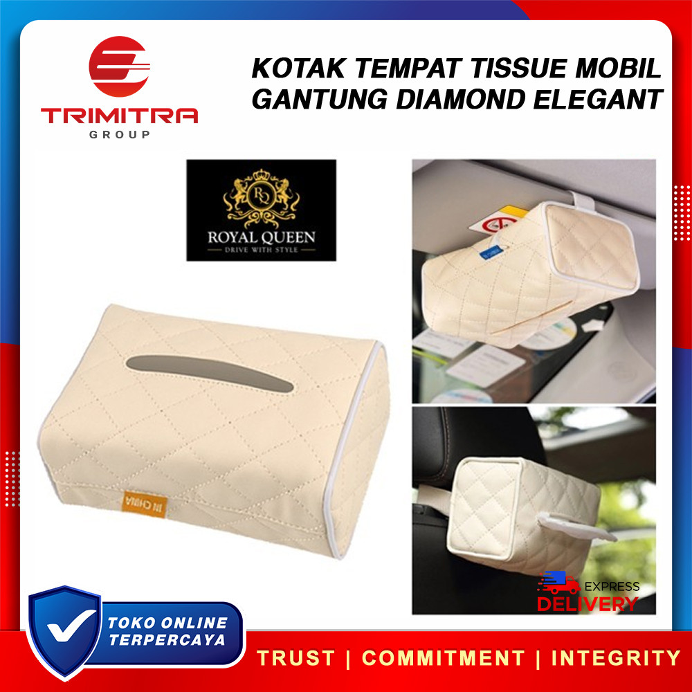 Jual Kotak Tempat Tissue Mobil Diamond Elegant Kotak Tisu Sunvisor ...