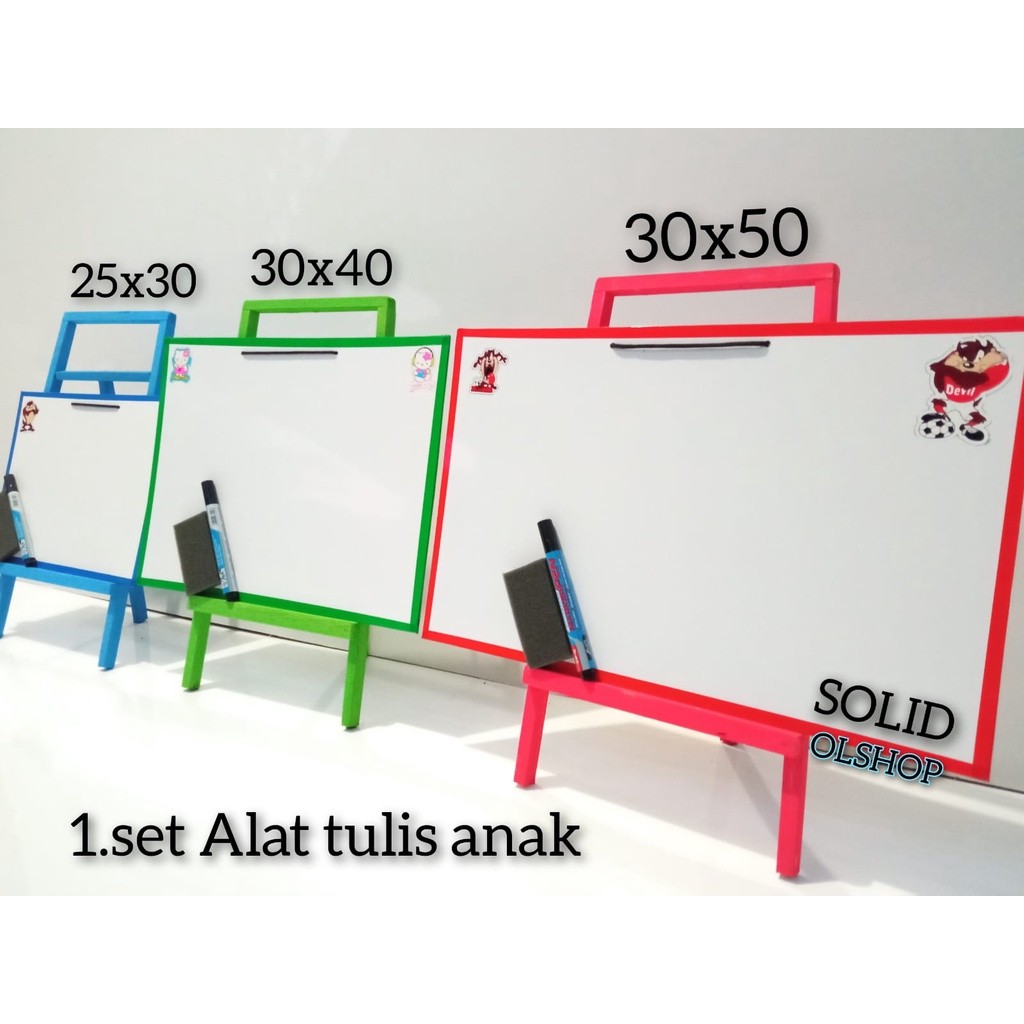Jual Alat Tulis Anak / Papan tulis anak,Papan tulis 3 ukuran ,Papan ...
