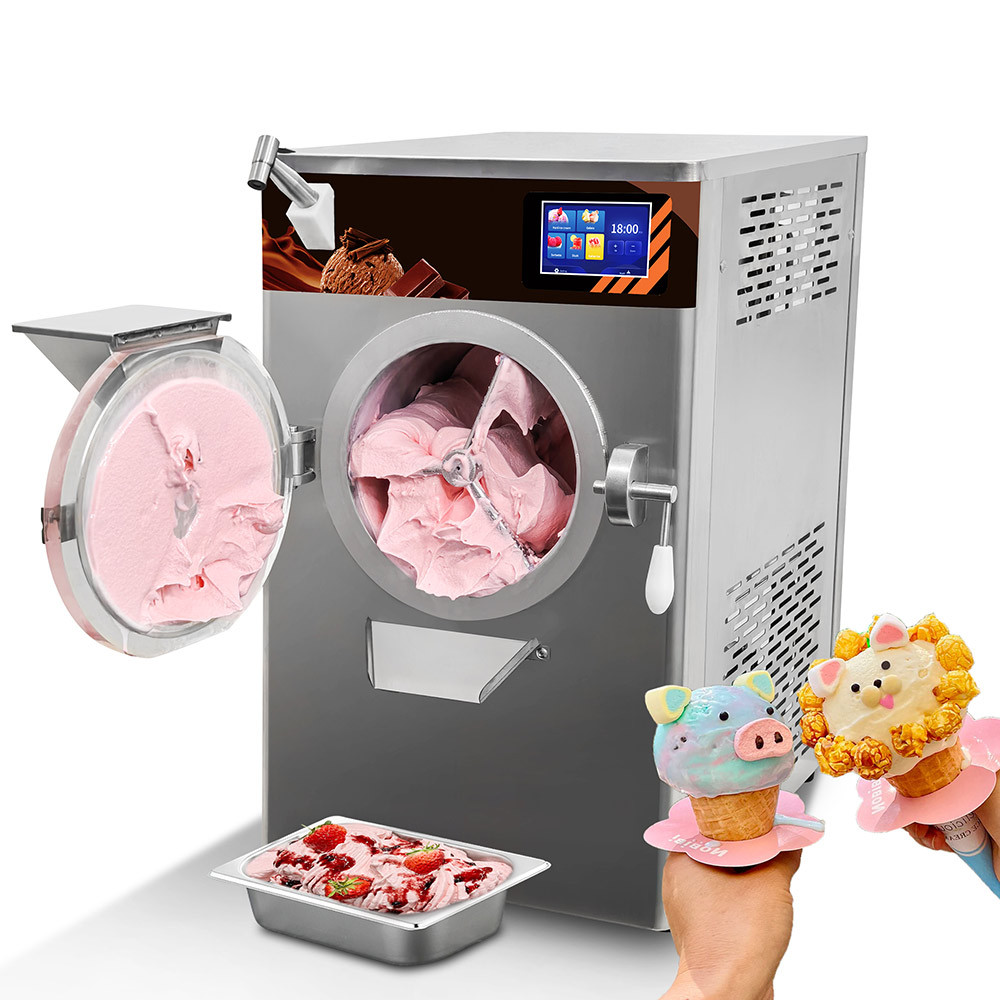 Jual Commercial 5 in 1 Italian Ice Cream Machine Desktop 48L/H Touch ...