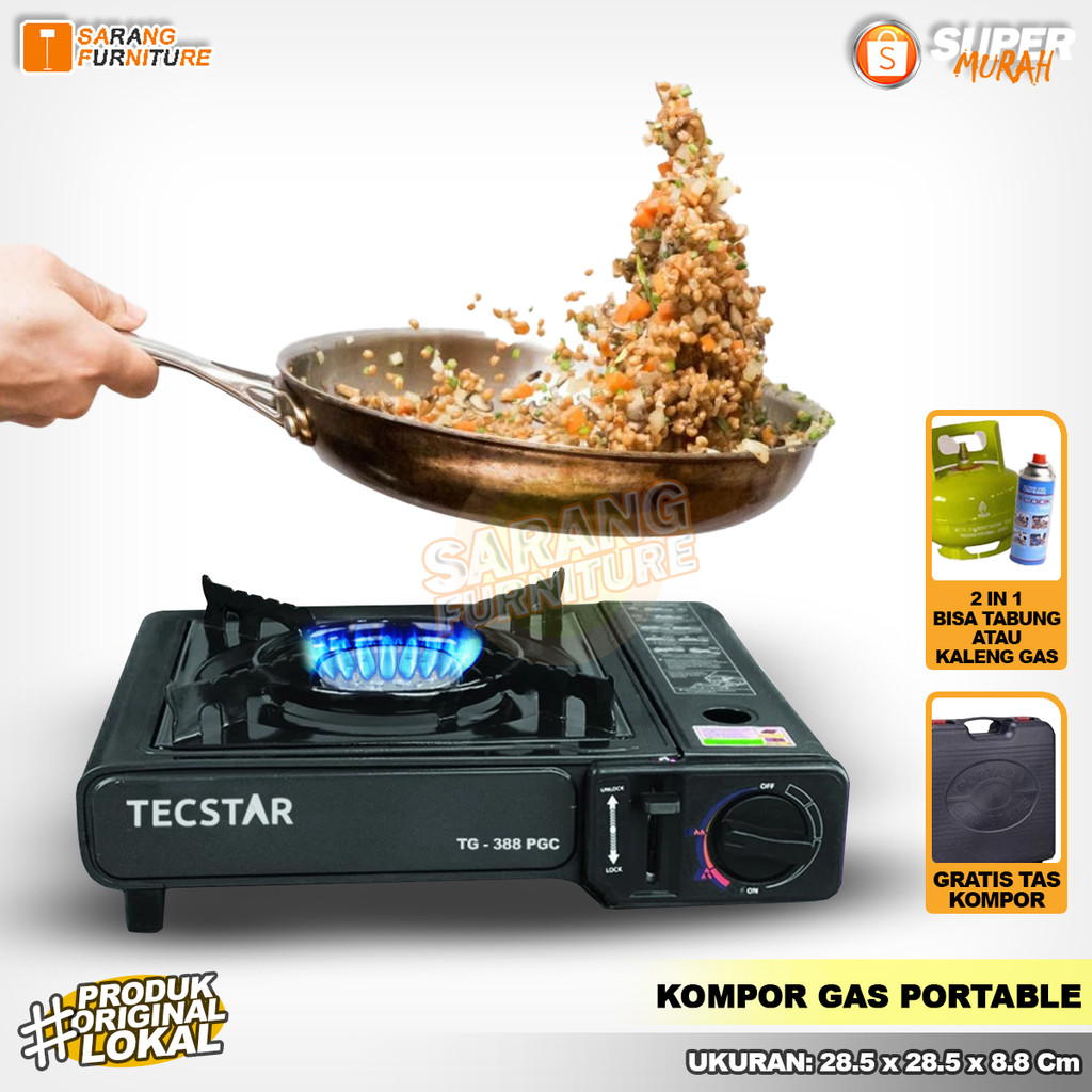 Jual Kompor Gas Portable 1 Tungku 2 In 1 Kompor Portable Tungku Gas ...