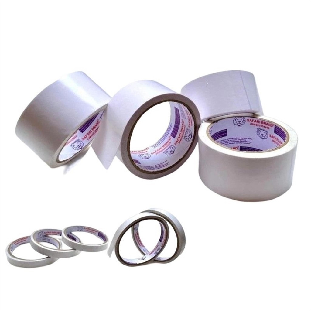 Jual Double Tape Isolasi solasi solatip selotip bolak balik metk safari ...