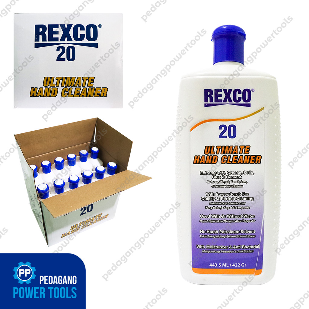 Jual REXCO 20 443.5 ml 1 Dus 12 pcs Ultimate Hand Cleaner Soap Sabun ...