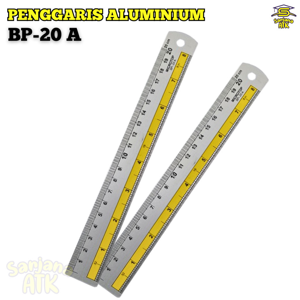 Jual Penggaris Besi Aluminium 20cm / Microtop Conversion Table ...
