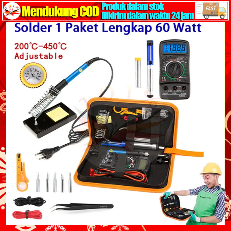 Jual Set Solder Listrik Lengkap dengan Multimeter Iron Tool Kit 220V ...