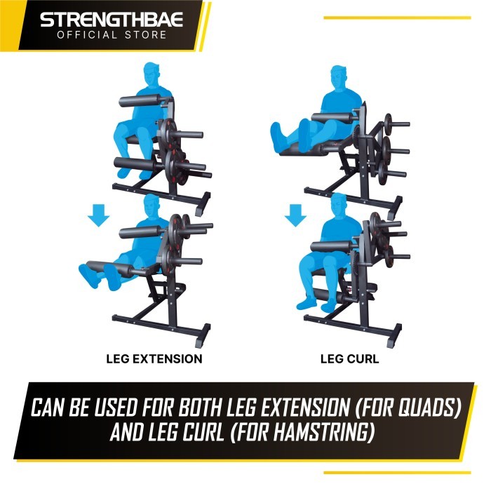 Jual Leg Extension Leg Curl Plate Loaded STRENGTHBAE Seated Legs ...