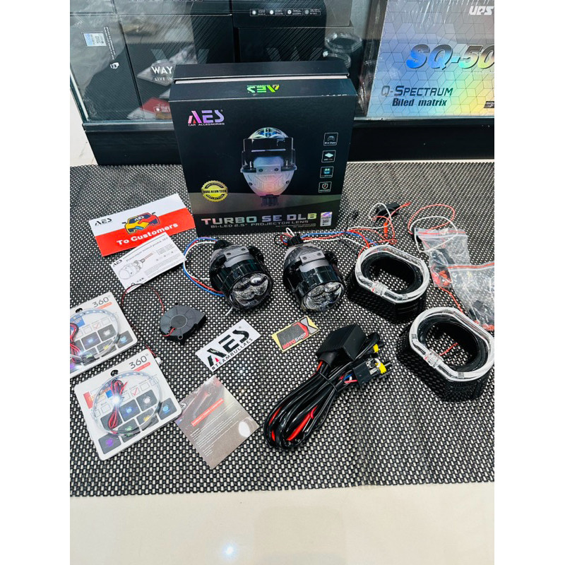 Jual PROJECTOR BILED AES TURBO SE DLB 2.5 Inch PAKETAN GARANSI 2 TAHUN ...