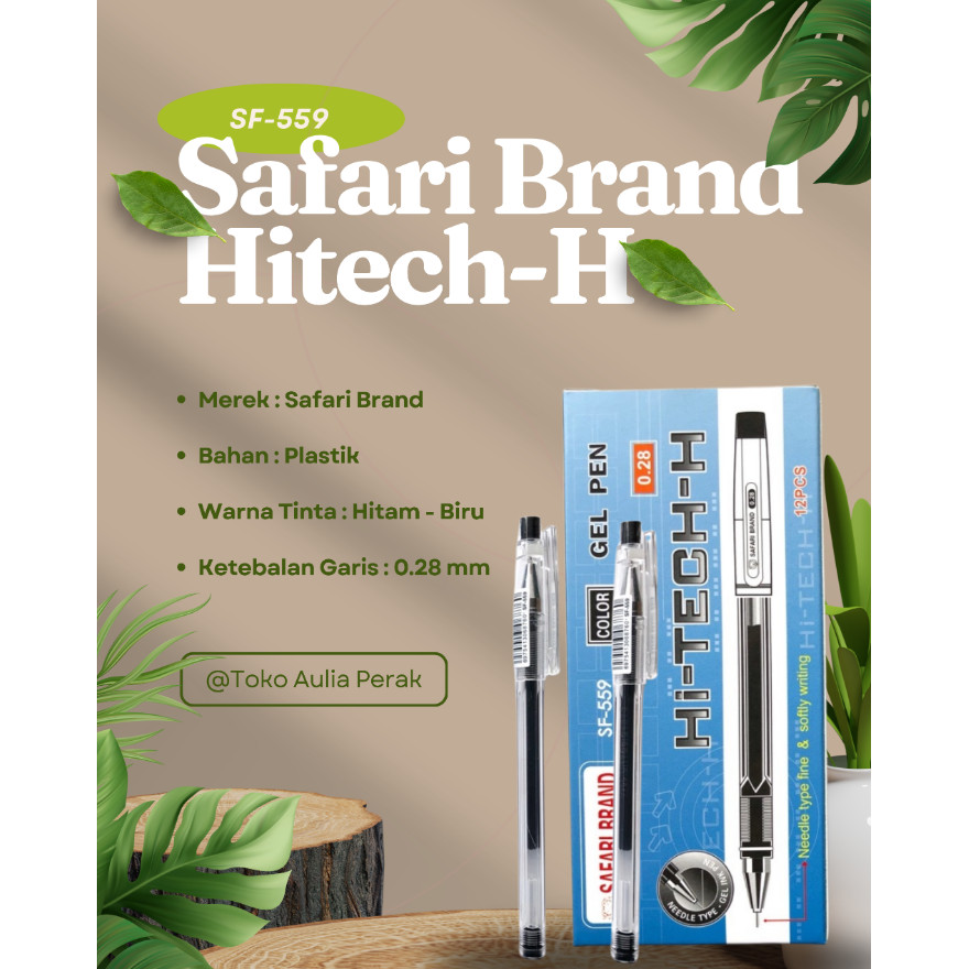 Jual 1 PACK HITECH SAFARI BRAND SF559 Pulpen Ballpoint Pena Hi tech Hi ...