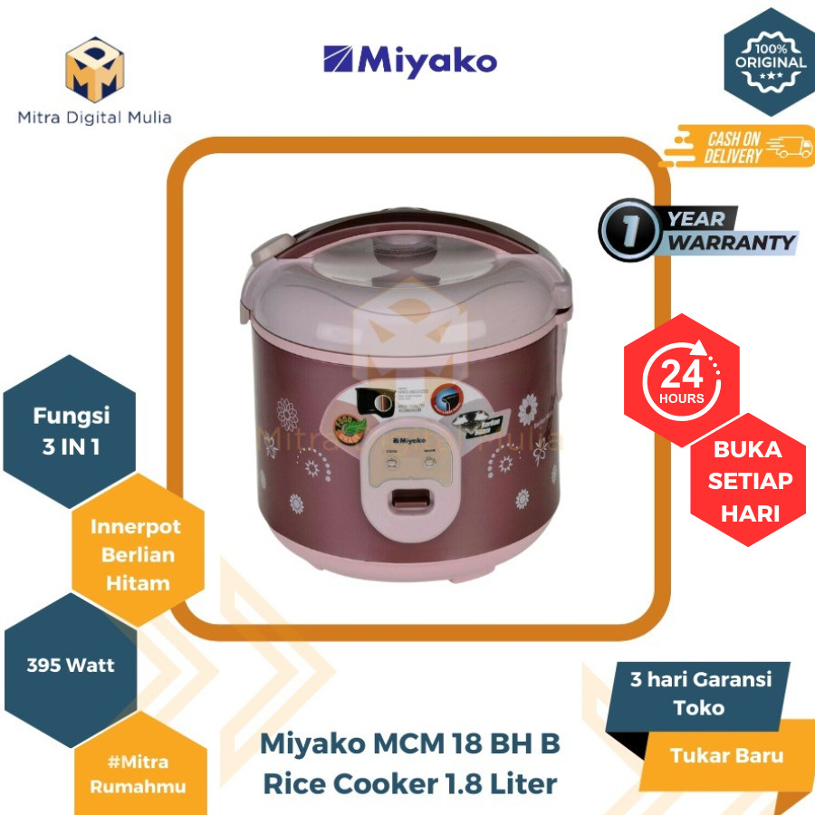 Jual Miyako MCM 18 BH B Magic Com 1.8 Liter | Shopee Indonesia