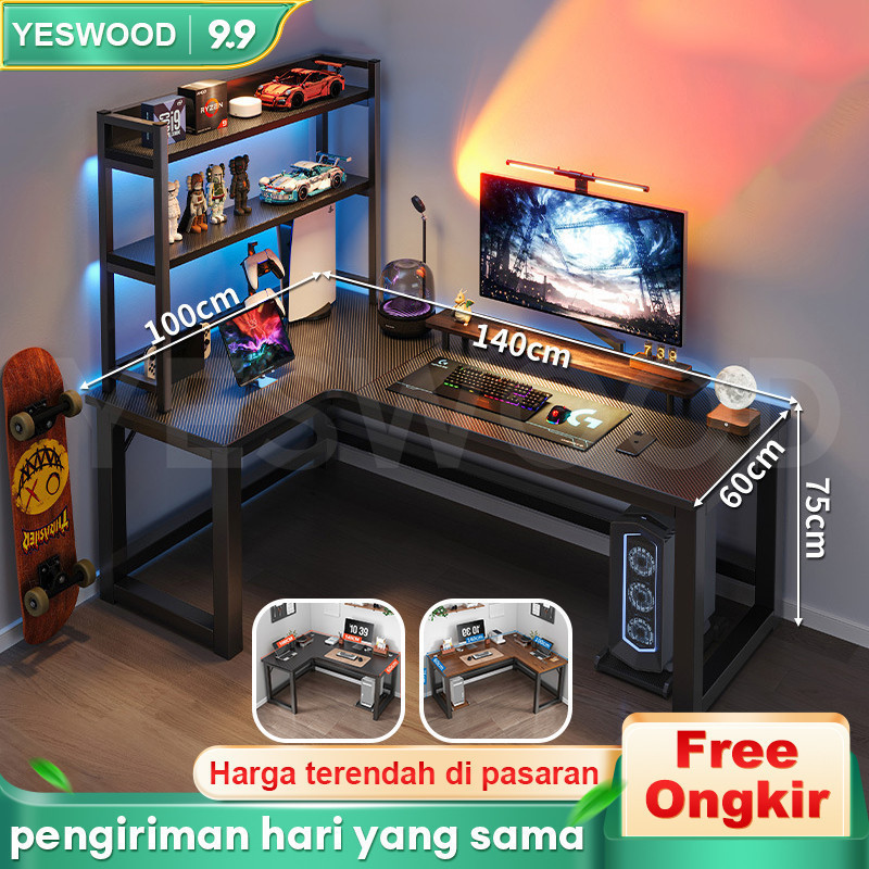 Jual Meja Kantor Serbaguna Meja Kerja Milimalis Meja Komputer Meja L ...