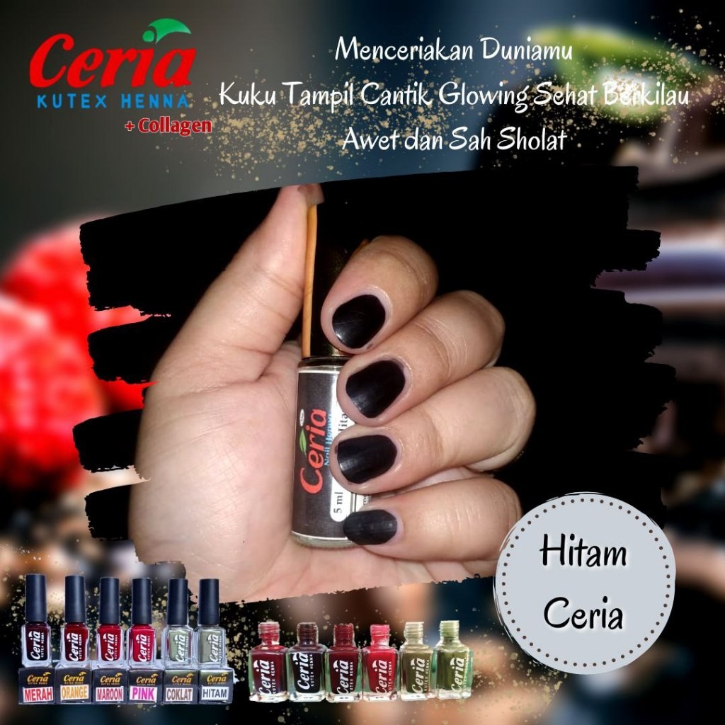 Jual Ready Ceria Razeta Henna Inai Kuku Kutex Muslimah Halal | Shopee ...