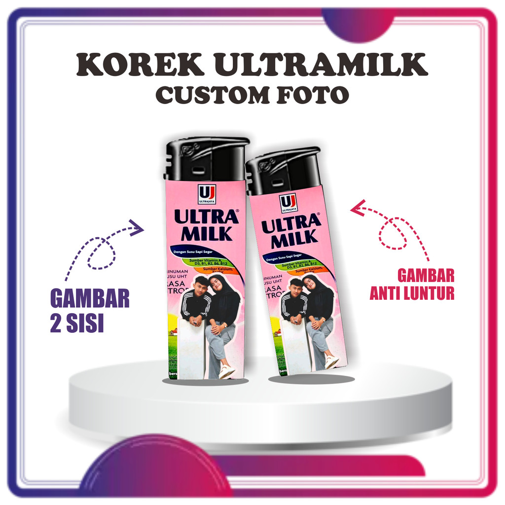 Jual Skin Korek Api Custom Unik ulltramilk Varian Warna Setiker Sticker ...