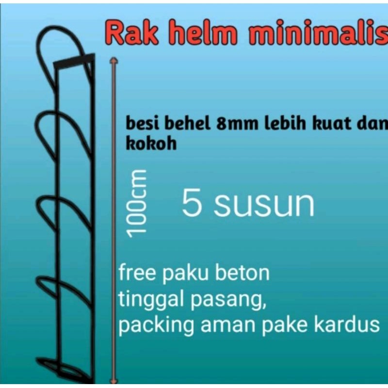 Jual RAK GANTUNGAN HELM 5 SUSUN | Shopee Indonesia