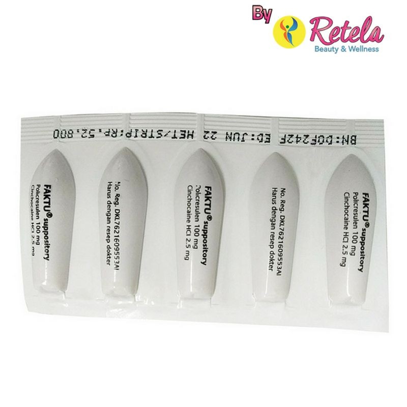 Jual FAKTU 1 STRIP 5 SUPPOSITORIA | Shopee Indonesia