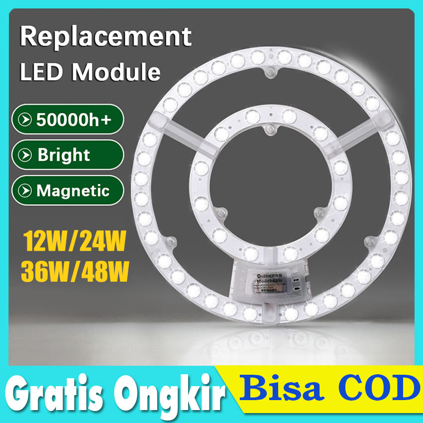 Jual Modul Lampu LED Ring Panel Bulat Lampu Modul Plafon LED Ring Panel ...