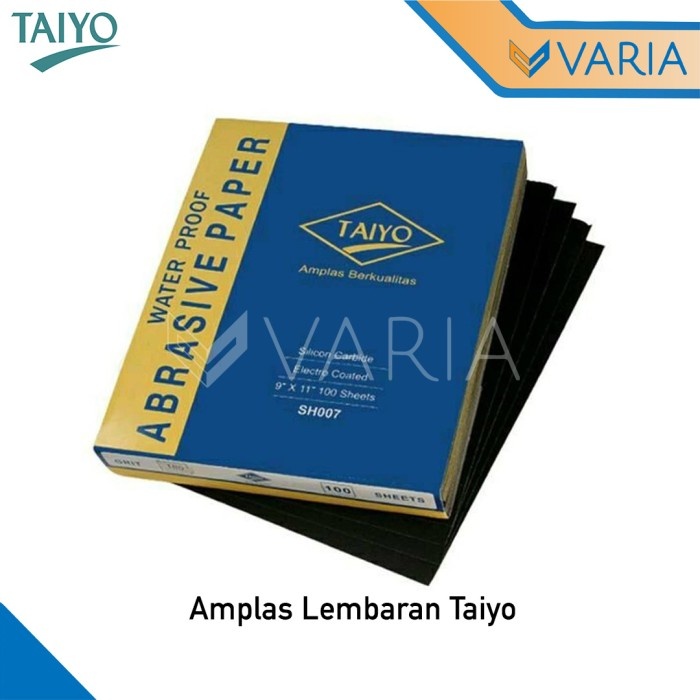 Jual Amplas Lembaran Taiyo Grit No 60 - 2000 Kertas Sandpaper Duco ...