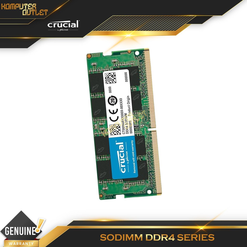 Jual Crucial SoDimm DDR4 16GB (1x16GB) 3200 Mhz CL22 Ram Laptop ...