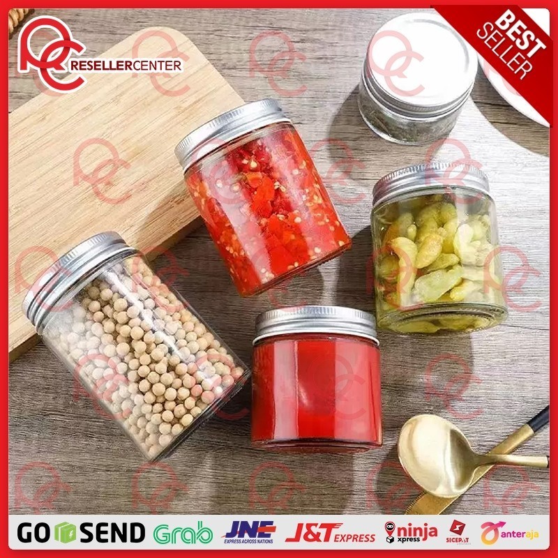 Jual Jar Kaca Bening Toples Kue Lebaran 100ML 200ML 400ML 500ML 750ML ...