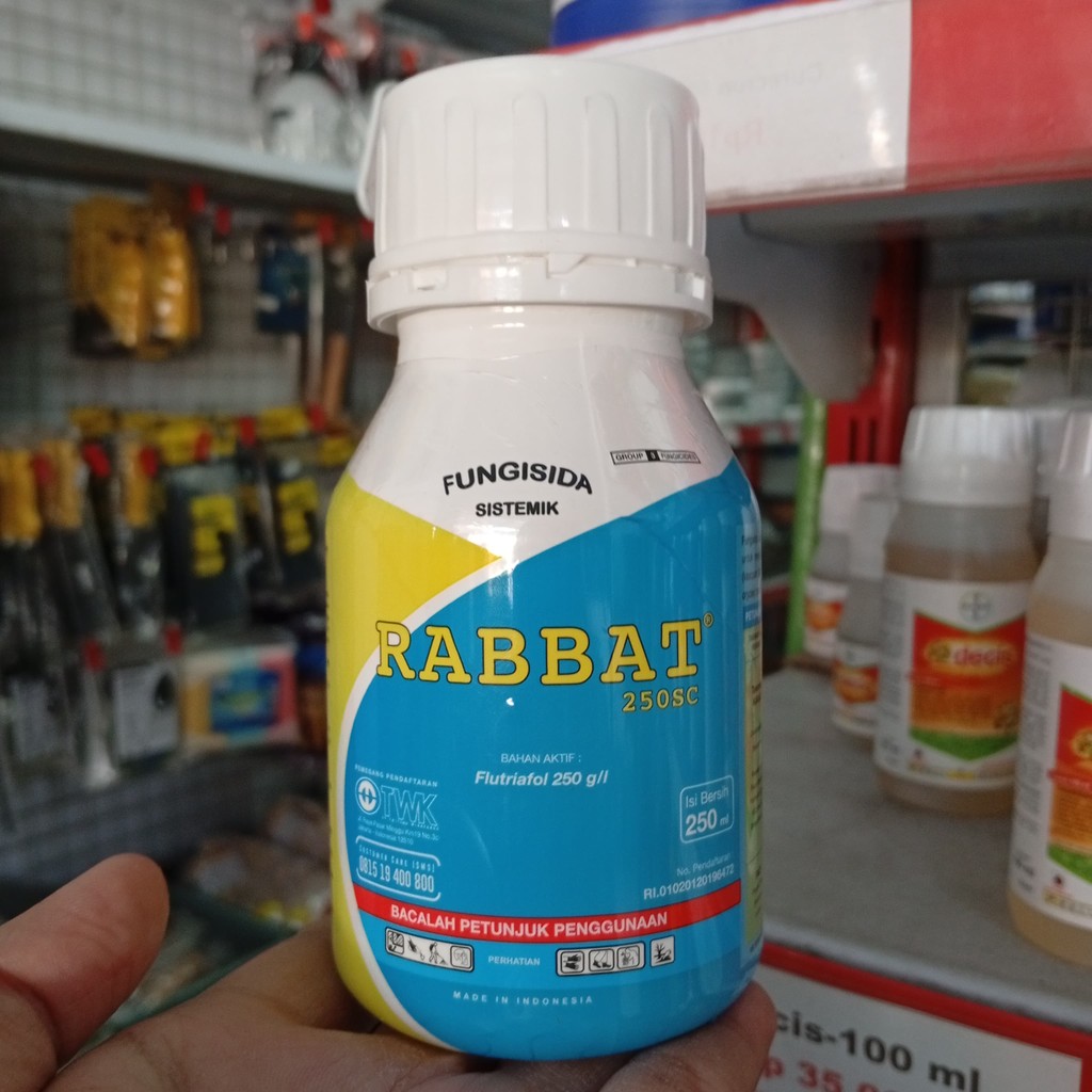 Jual Fungisida RABBAT 250 SC 250 ml Sistemik Flutriafol Obat Jamur ...