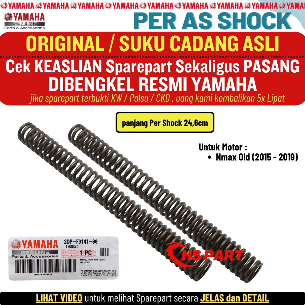 Jual Per AS Shock Depan Nmax 155 Old Lama 2015 2016 2017 2018 2019 ...