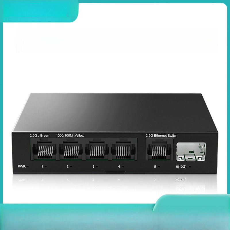 Jual LIANGUO 5 Port 2.5GbE Ethernet Switch Unmanaged 2.5Gbps Network ...