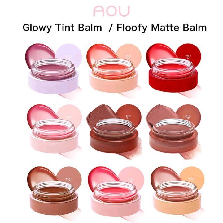 Jual AOU Glowy Tint Balm Tinted Lip Balm | Shopee Indonesia