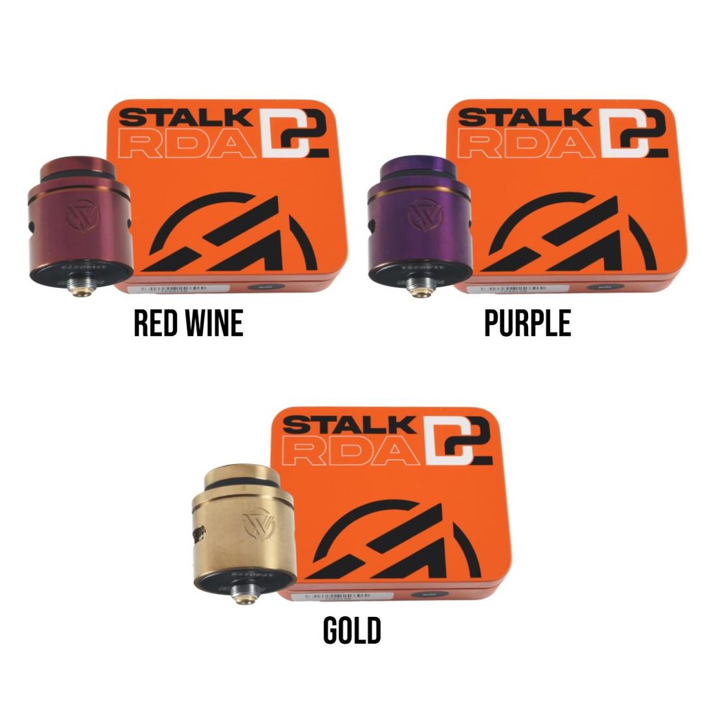 Jual Atomizer Vape STALK D2 RDA 24MM Dual Coil New Colors Authentic By ...