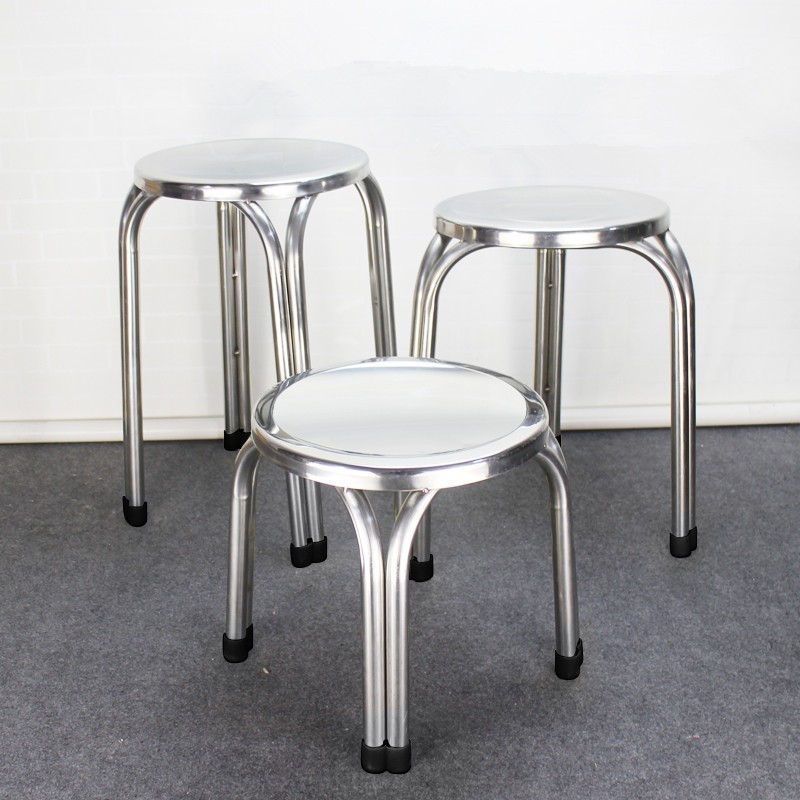 Jual KitchenTic - Bangku Bulat Stainless Steel Anti Karat Kuat Kokoh ...
