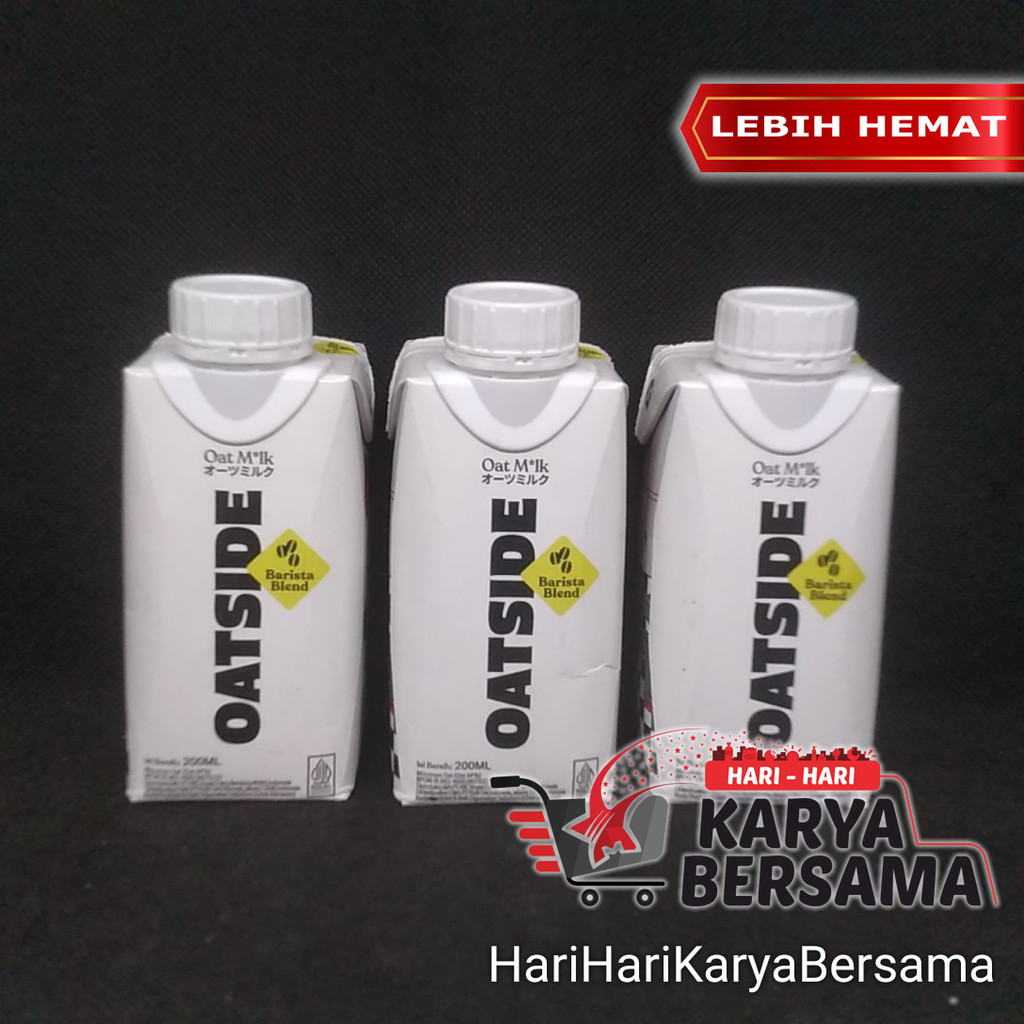 Jual MINUMAN SUSU UHT OATSIDE OAT MILK BARISTA BLEND PACK 3 PCS X 200ML ...