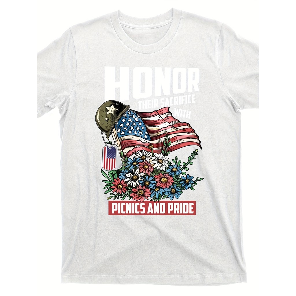 Jual Kaos Pria Gaya Amerika, Desain Penghormatan untuk Hari Libur dan ...