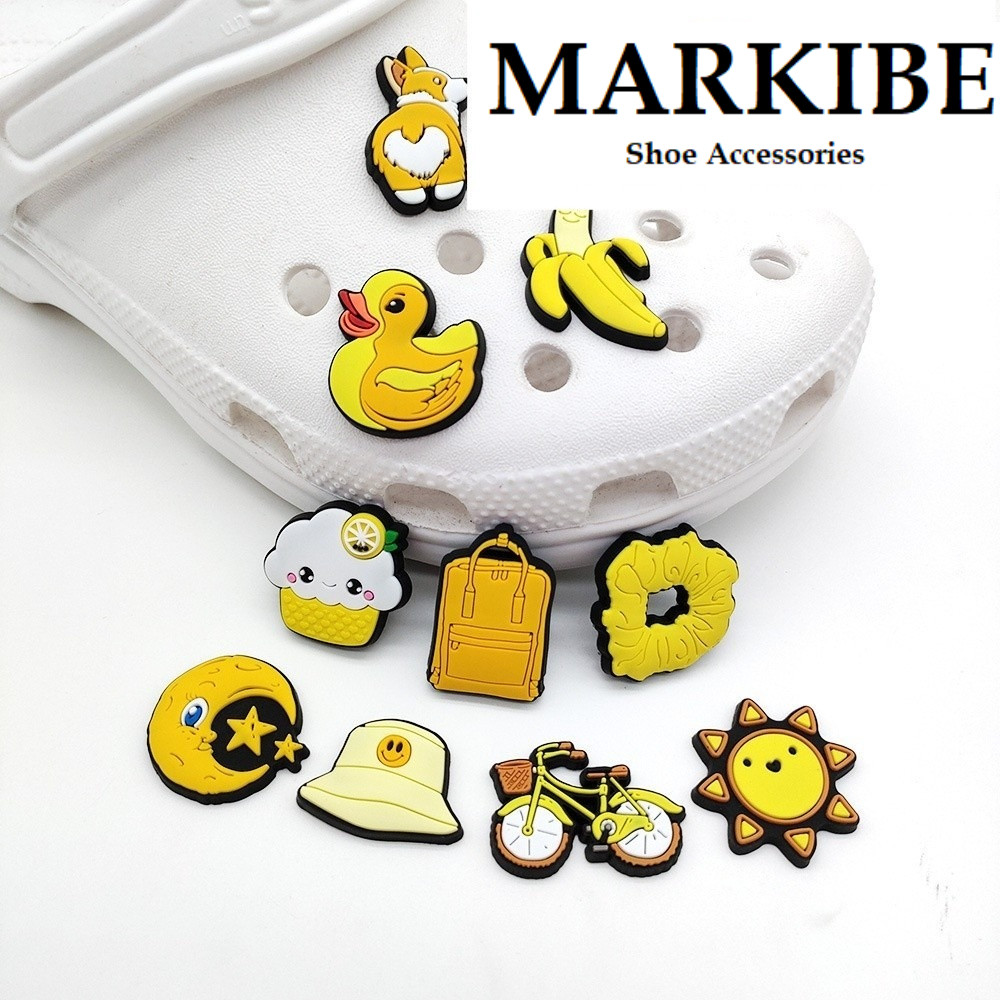 Jual Jibbitz Croc 224 Pin Sandal Serba Kuning Yellow Aksesoris Hiasan ...