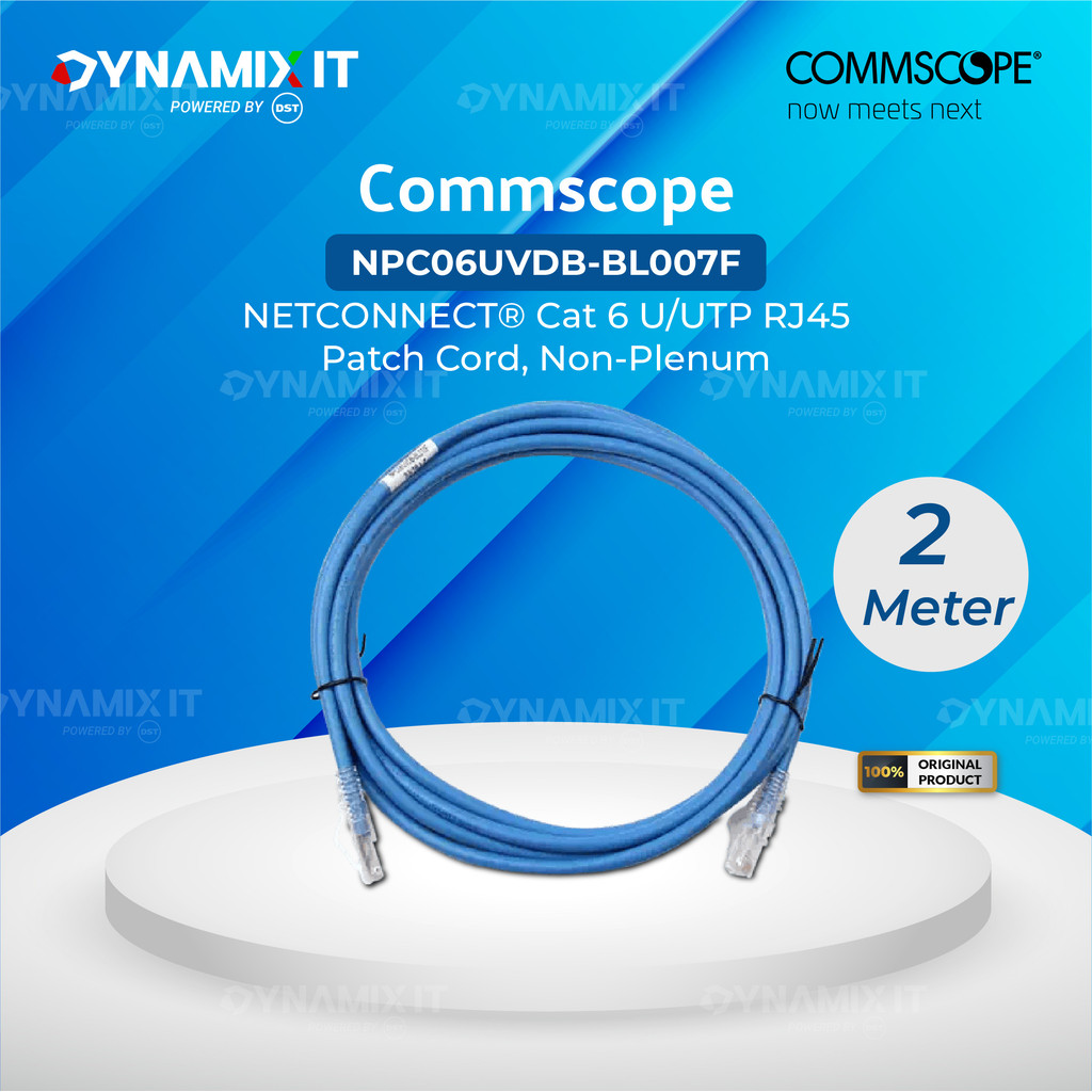 Jual Commscope Patch Cord UTP Cat.6 7 feet - 2 meter | Shopee Indonesia