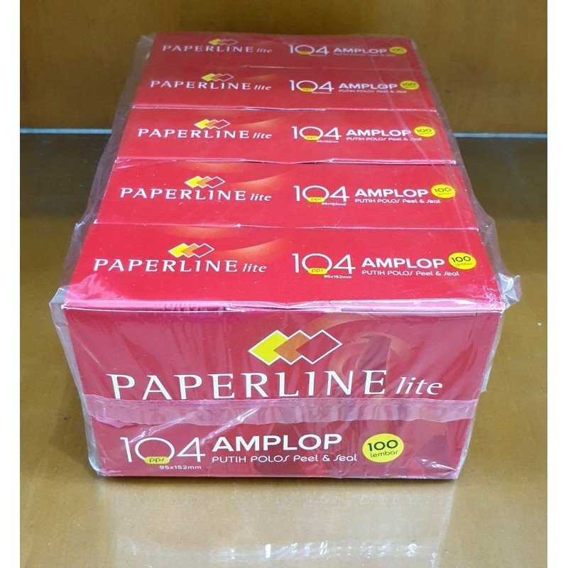 Jual ( 5 pak ) 104 polos Amplop Paperline lite 104 PPS ( 95 x 152 mm ...