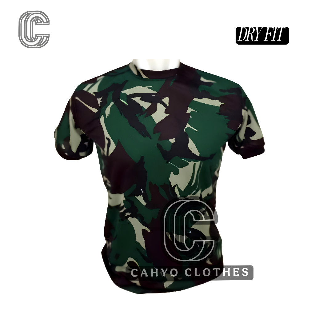 Jual KAOS LORENG TNI BAHAN DRYFIT TERBAIK|KAOS LORENG DRYFIT|KAOS ARMY ...