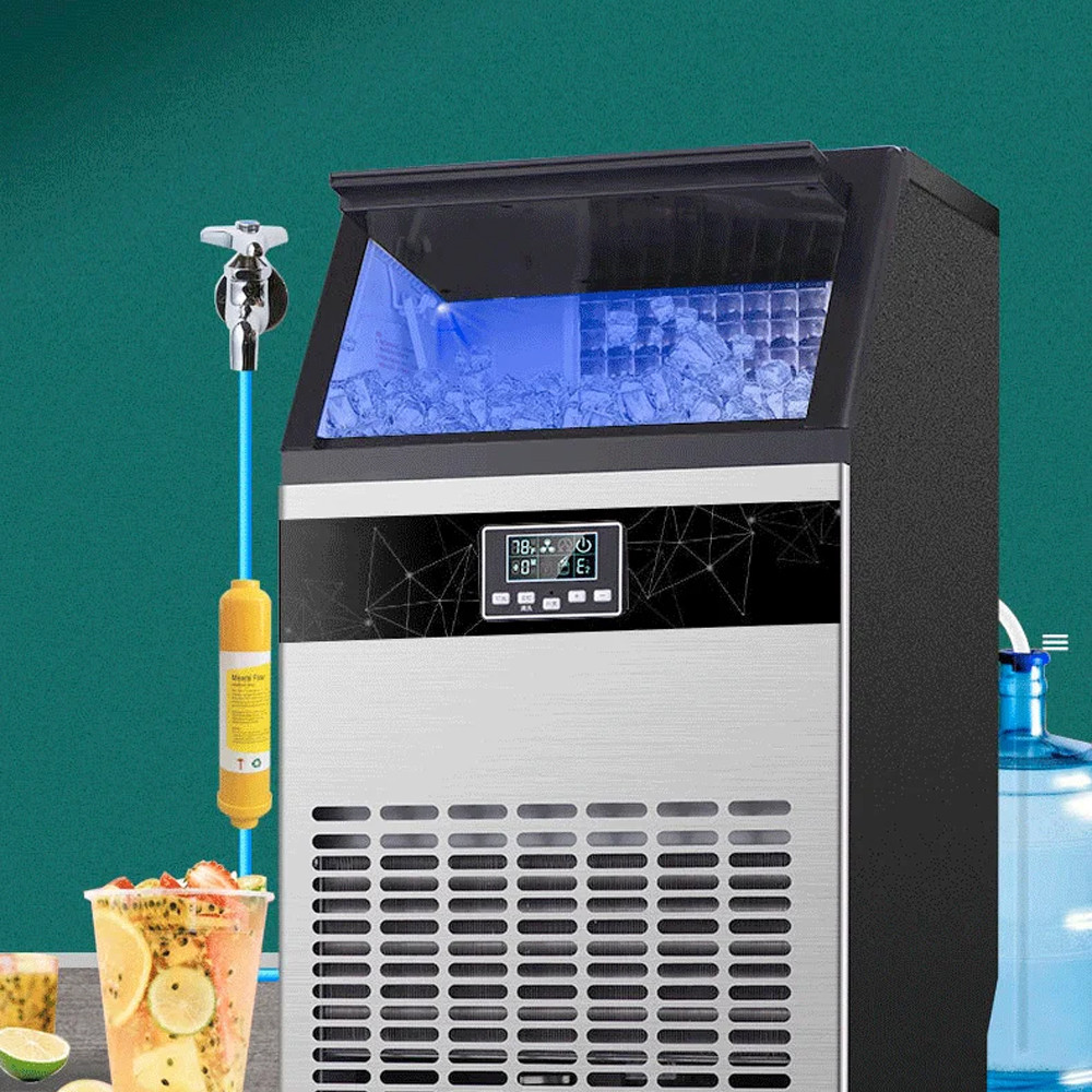 Jual Mesin Es Batu Kotak Otomatis Ice Maker Machine 70kg 220W - HZB ...