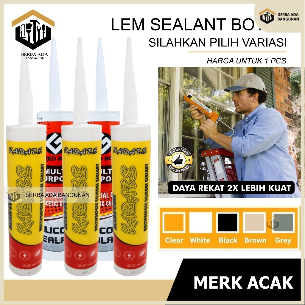 Jual SAB Lem Botol / Lem Sealant Botol / Lem Silicone Glass / Lem Kaca ...