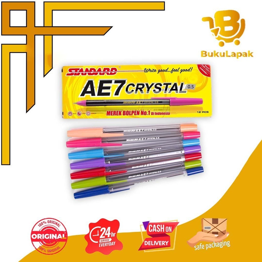 Jual Standard Pen - AE7 Crystal 0.5 ( Pulpen, Pena, Ballpoint ...