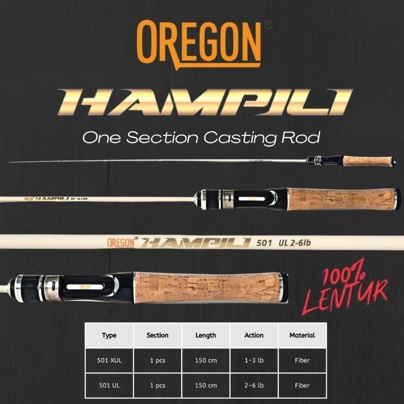 Jual Joran Oregon HAMPILI 150cm Bahan Fiber 1-3lb Dan 2-6lb Action ...