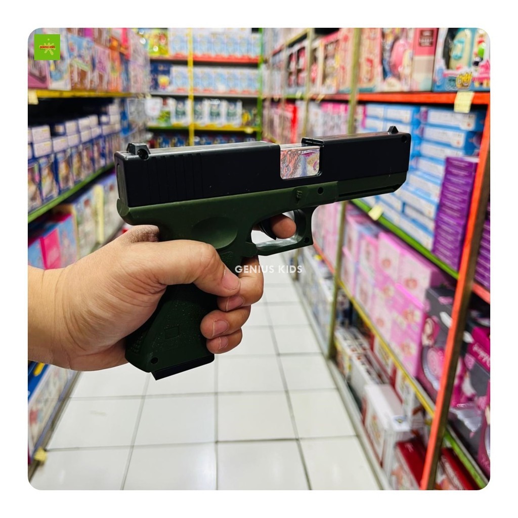 Jual MAINAN GLOCK GUN SHELL THROWING BULLETS TEMBAKAN SOFT GUN | Shopee ...