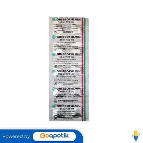 Jual Griseofulvin Novapharin 125 Mg Strip 10 Tablet | Shopee Indonesia