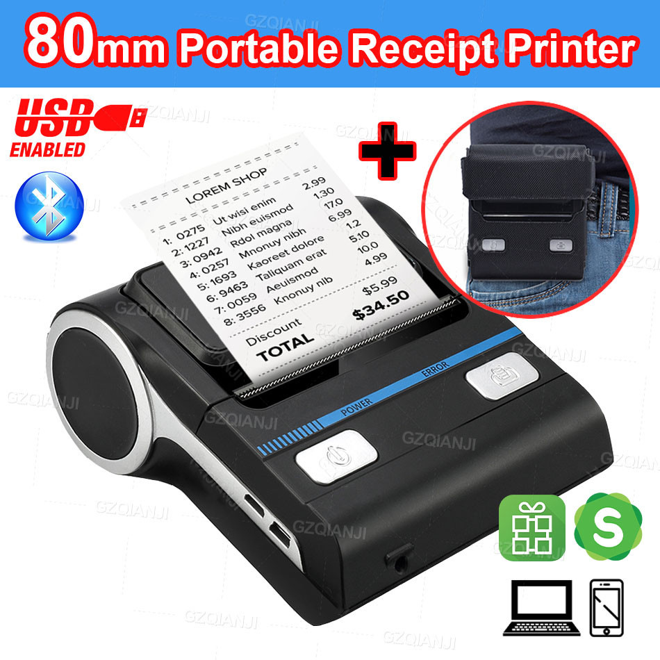 Jual Milestone 80mm Thermal Printer Bluetooth Android 3 Inch Mini ...